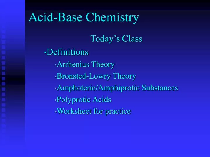 PPT - Acid-Base Chemistry PowerPoint Presentation, free download - ID ...