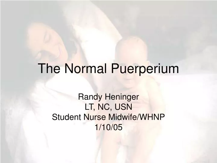 PPT - The Normal Puerperium PowerPoint Presentation, free download - ID ...