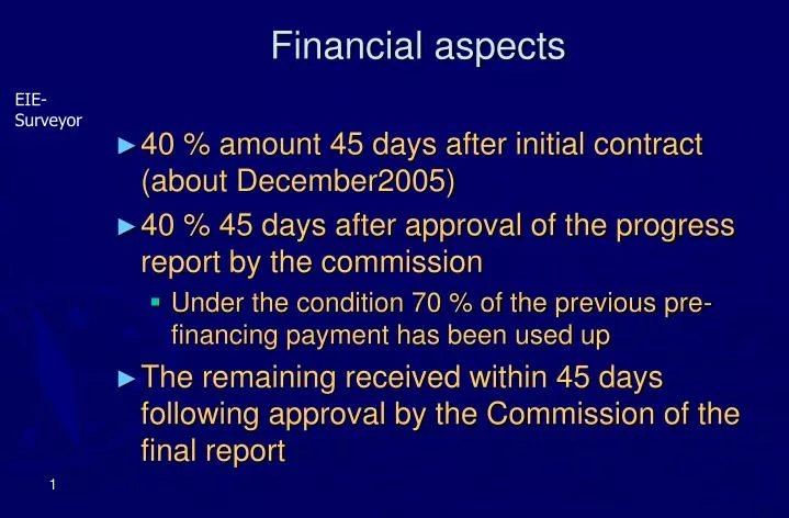 PPT - Financial aspects PowerPoint Presentation, free download - ID:7075312