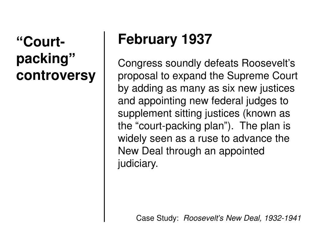 PPT - “Court-packing” controversy PowerPoint Presentation, free ...