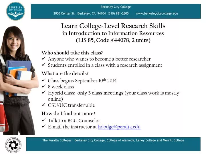 PPT - Learn College-Level Research Skills in Introduction to ...