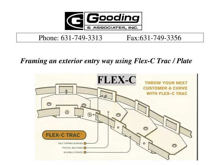 PPT - Framing an exterior entry way using Flex-C Trac / Plate ...