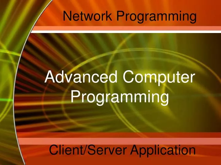 PPT - Network Programming PowerPoint Presentation, free download - ID ...