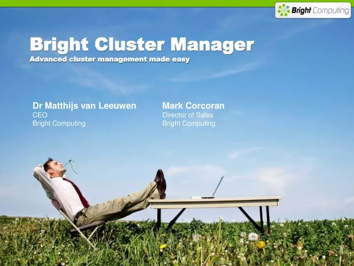 Ppt Bright Cluster Manager Advanced Cluster Management Made Easy