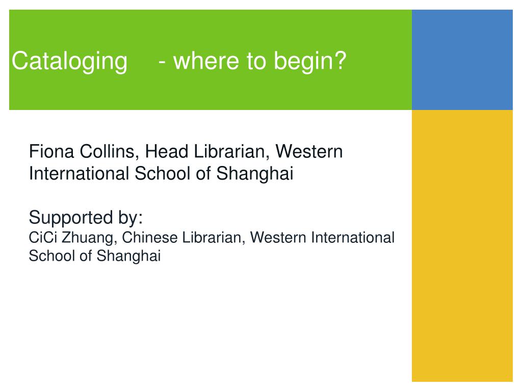 PPT - Guide to Cataloging: An Essential Handbook for Librarians ...