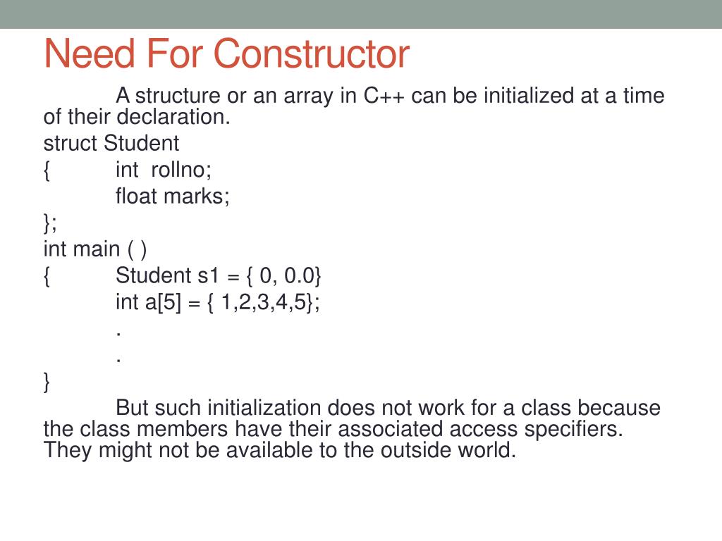PPT What Is A constructor PowerPoint Presentation Free Download 