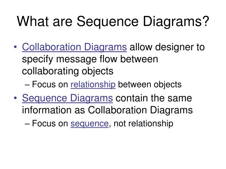 PPT - What are Sequence Diagrams? PowerPoint Presentation, free ...