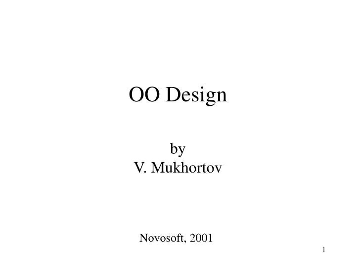 PPT - OO Design PowerPoint Presentation, free download - ID:7079378