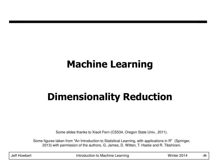 PPT - Machine Learning Dimensionality Reduction PowerPoint Presentation - ID:7079425