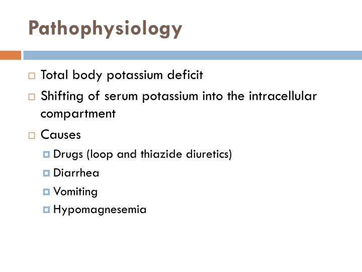 PPT - DISORDERS OF POTASSIUM HOMEOSTASIS PowerPoint Presentation - ID ...