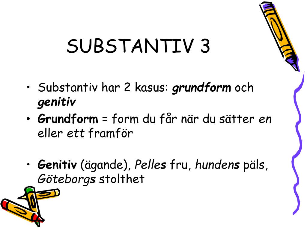 PPT - ORDKLASSERNA I SVENSKA SPRÅKET PowerPoint Presentation, free ...