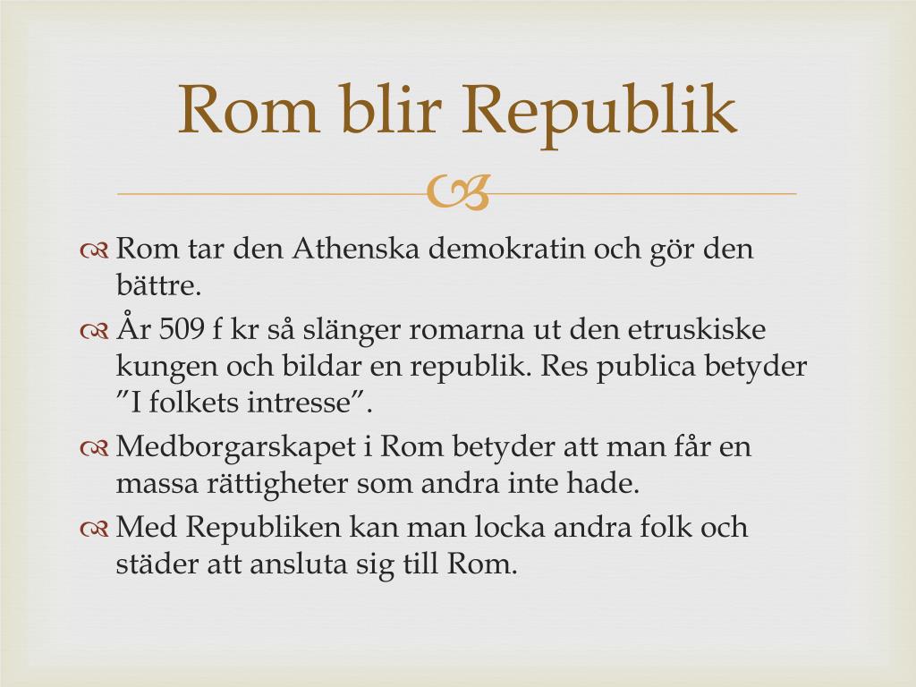 PPT - Romarrikets uppgång PowerPoint Presentation, free download - ID ...