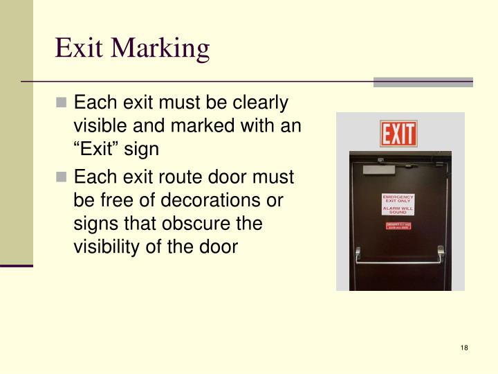 PPT - Exit Routes, Emergency Action Plans, Fire Prevention Plans, and ...