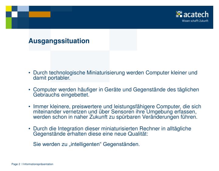 PPT - Ausgangssituation PowerPoint Presentation - ID:7081511
