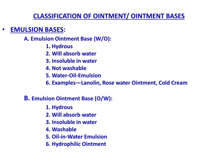 PPT - OINTMENTS MS. WAJIHA IFFAT PowerPoint Presentation - ID:7083213