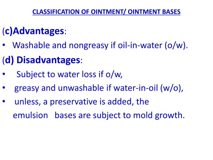 PPT - OINTMENTS MS. WAJIHA IFFAT PowerPoint Presentation - ID:7083213