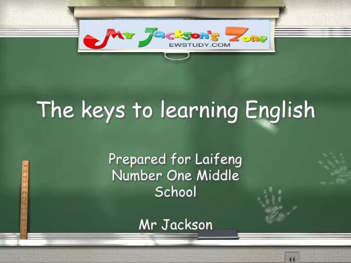 PPT - The keys to learning English PowerPoint Presentation, free ...