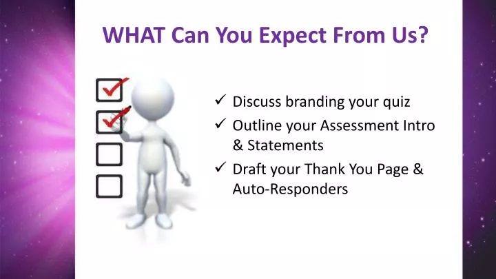 PPT - WHAT Can You Expect From Us? PowerPoint Presentation, free ...