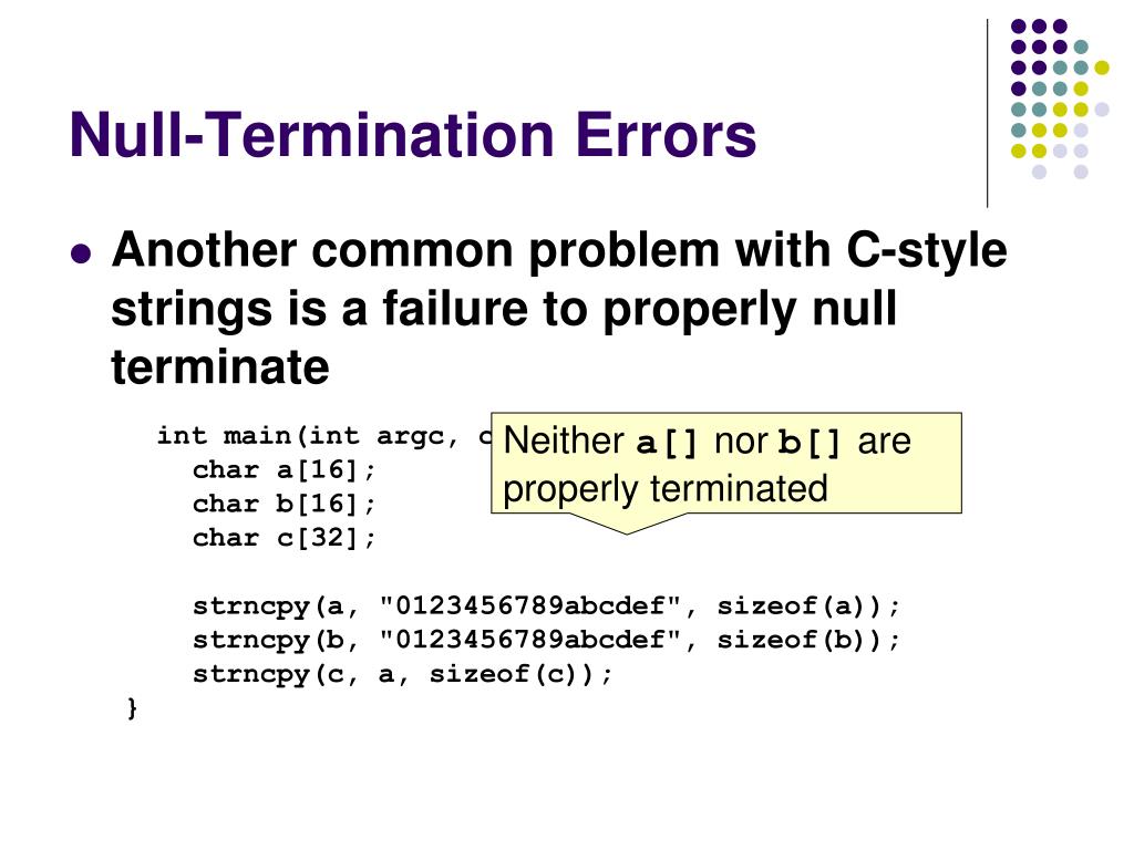 Ppt Secure Coding In C And C String Vulnerabilities Powerpoint Presentation Id7084011