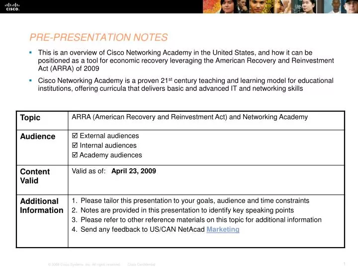 PPT - PRE-PRESENTATION NOTES PowerPoint Presentation, free download ...