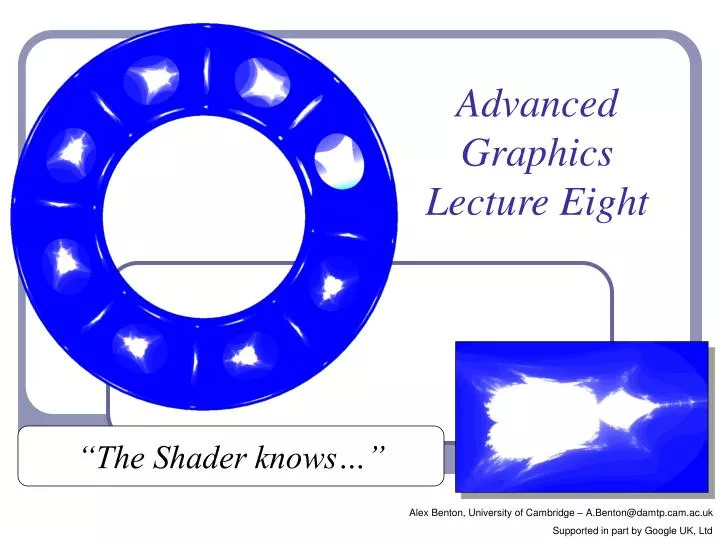 PPT - Advanced Graphics Lecture Eight PowerPoint Presentation, free download - ID:7084820