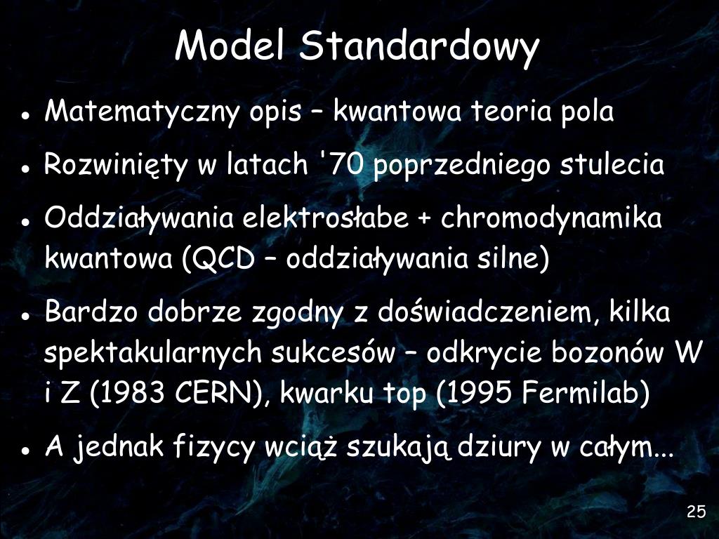 PPT - Cząstki i siły tworzące nasz wszechświat PowerPoint Presentation ...