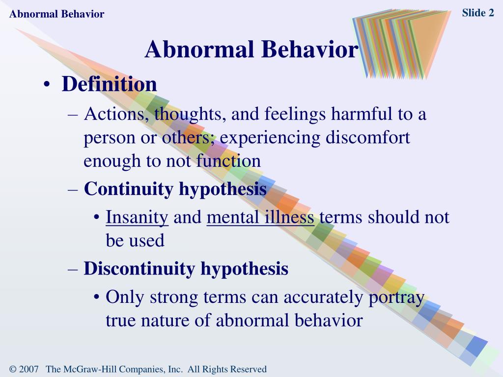 Ppt Abnormal Behavior Powerpoint Presentation Free Download Id 7085391