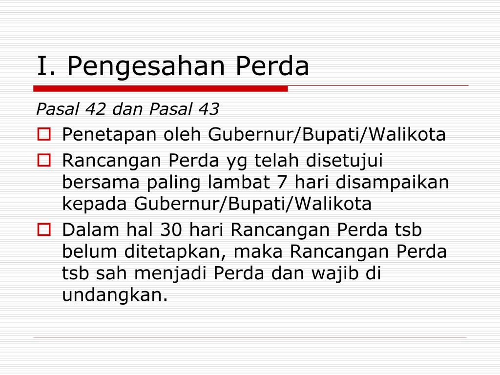 PPT - A. Dasar Hukum Pembentukan Peraturan Daerah PowerPoint ...