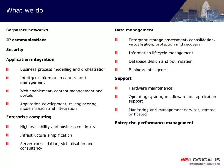 PPT - What we do PowerPoint Presentation, free download - ID:7085975