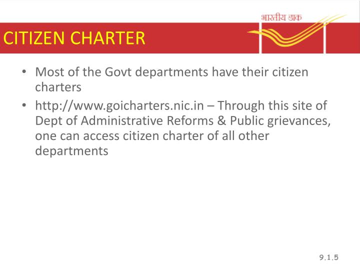 PPT - CITIZEN CHARTER PowerPoint Presentation - ID:7086353