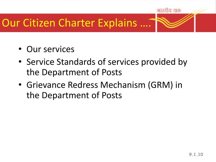 PPT - CITIZEN CHARTER PowerPoint Presentation - ID:7086353
