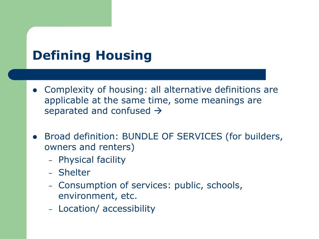 PPT - GGR 357 H1F Geography of Housing and Housing Policy PowerPoint ...