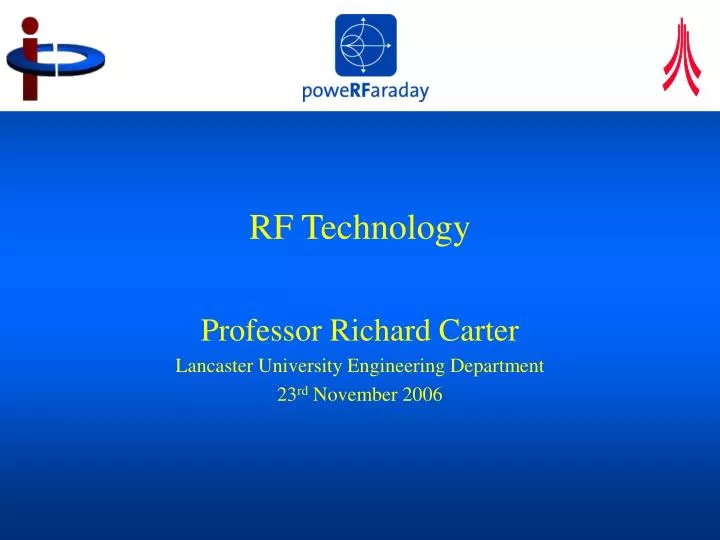 PPT - RF Technology PowerPoint Presentation, free download - ID:7086660