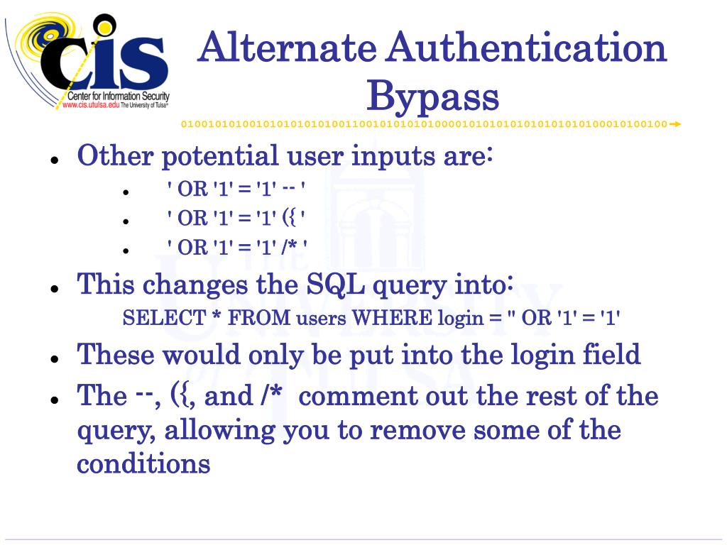 Ppt Sql Injection Attacks John Sweetnam Powerpoint Presentation Free
