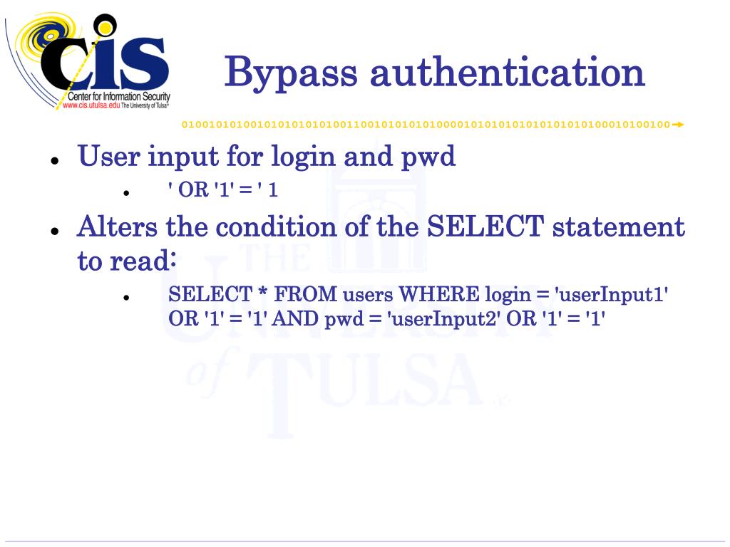 Ppt Sql Injection Attacks John Sweetnam Powerpoint Presentation Free