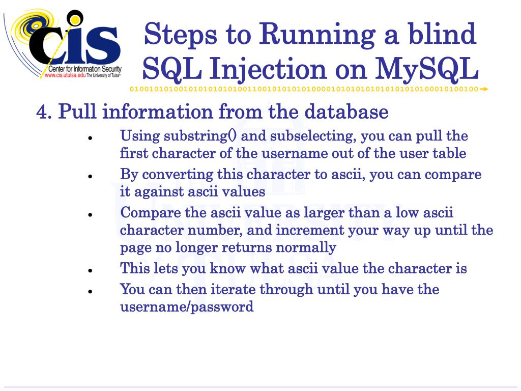 Ppt Sql Injection Attacks John Sweetnam Powerpoint Presentation Free