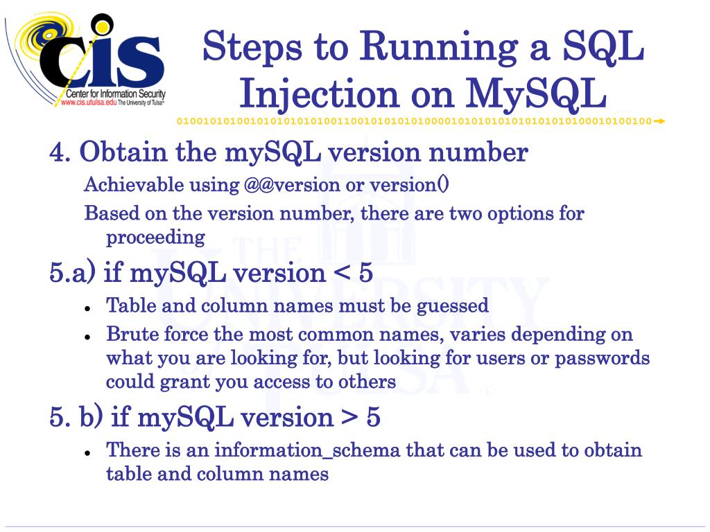 Ppt Sql Injection Attacks John Sweetnam Powerpoint Presentation Free