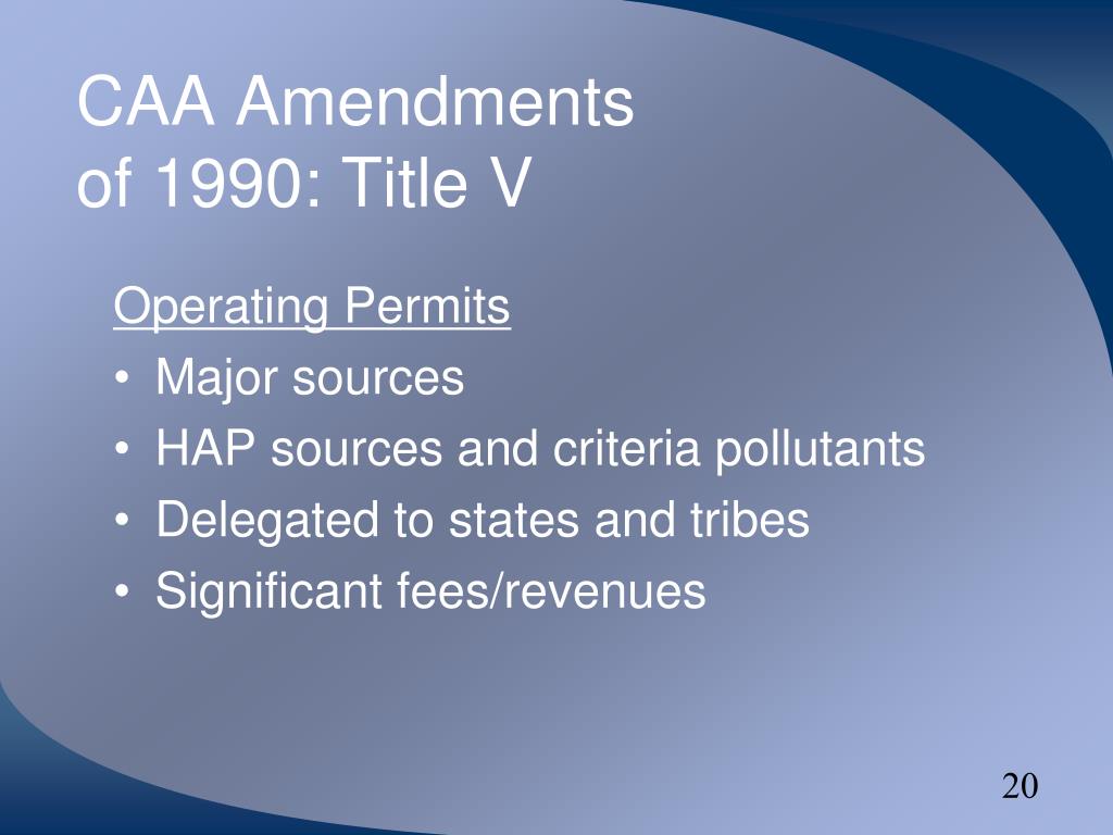 PPT - Air Quality 101: Clean Air Act Overview/ Update PowerPoint ... PPT - Air Quality 101: Clean Air Act Overview/ Update PowerPoint ...