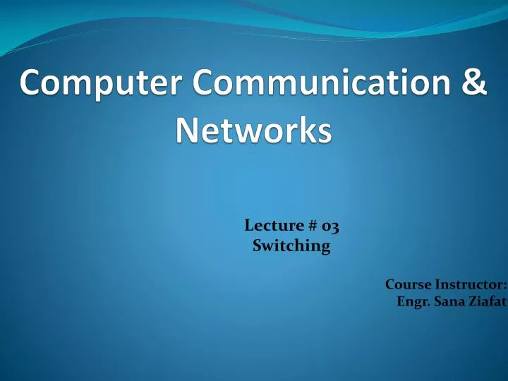 Ppt Computer Communication And Networks Powerpoint Presentation Free