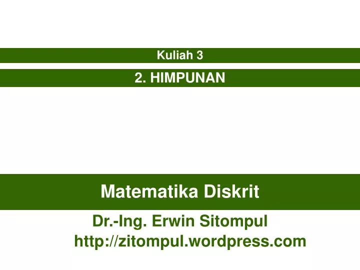 PPT - Matematika Diskrit PowerPoint Presentation, free download - ID ...