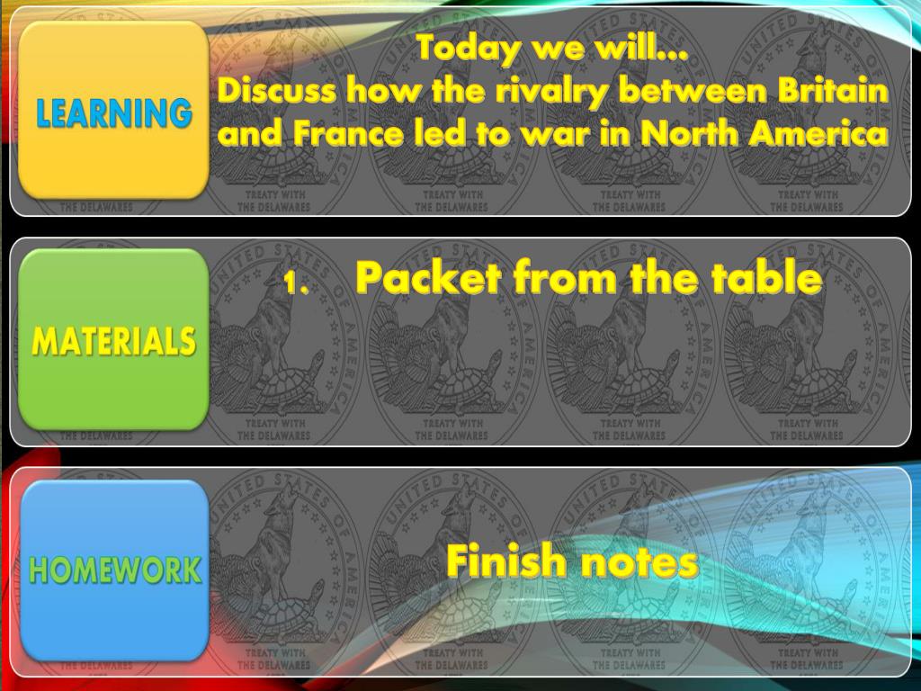 PPT - Today we will… Discuss how the rivalry between Britain and France ...