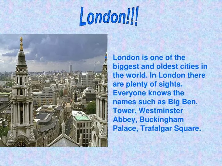 PPT - London!!! PowerPoint Presentation, free download - ID:7090545