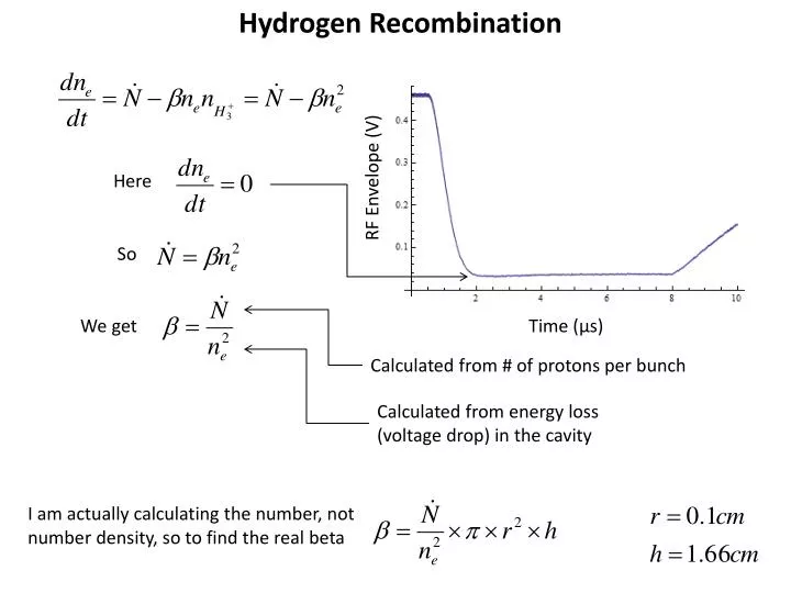 PPT - Hydrogen Recombination PowerPoint Presentation, free download ...