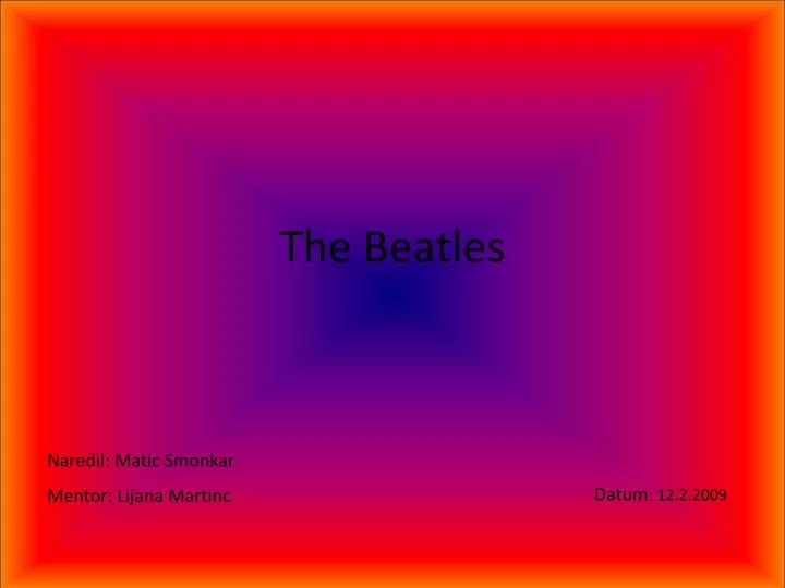 PPT - The Beatles PowerPoint Presentation, free download - ID:7092675