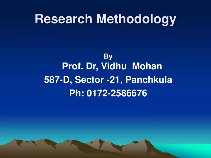 PPT - Research Methodology PowerPoint Presentation, free download - ID ...