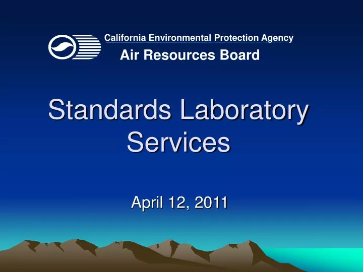 PPT - Standards Laboratory Services PowerPoint Presentation, free ...