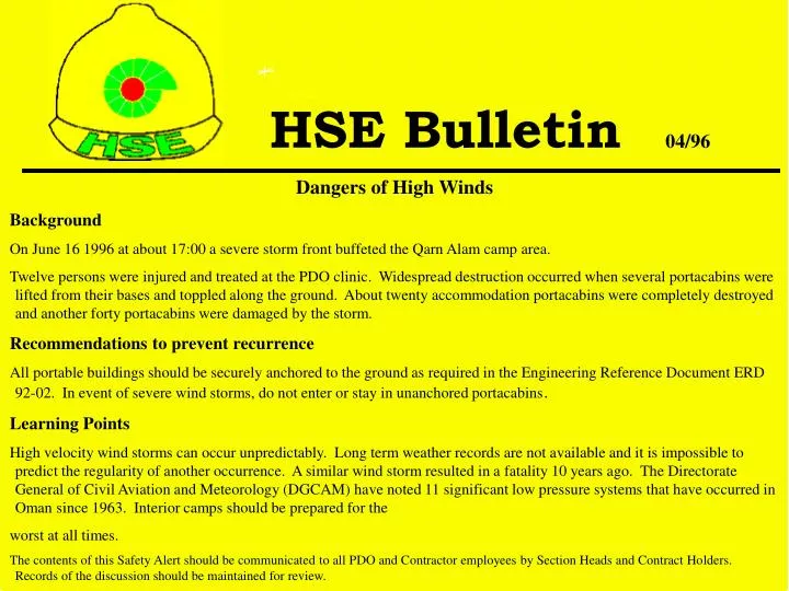 PPT - Dangers of High Winds Background PowerPoint Presentation, free ...