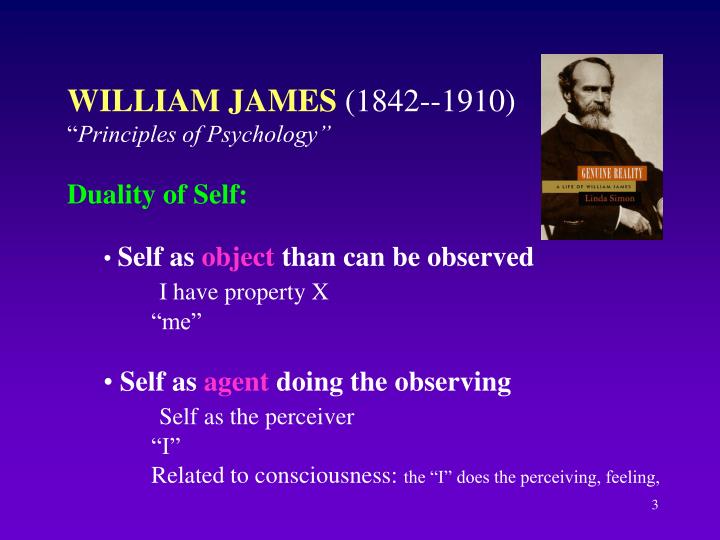 PPT - THE SELF EARLY THEORISTS OF ‘THE SELF’ William James, Charles ...