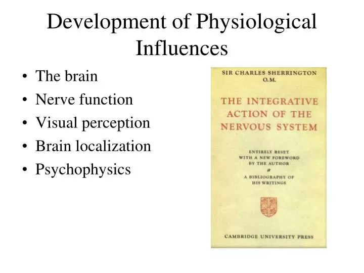 PPT - Development of Physiological Influences PowerPoint Presentation ...