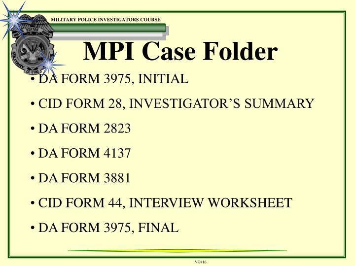 PPT - Military Police Investigations PowerPoint Presentation - ID:7098181